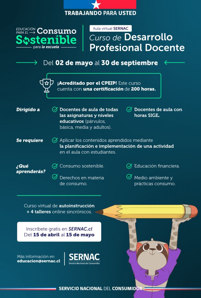 SERNAC inicia proceso de matrículas para curso de desarrollo ...